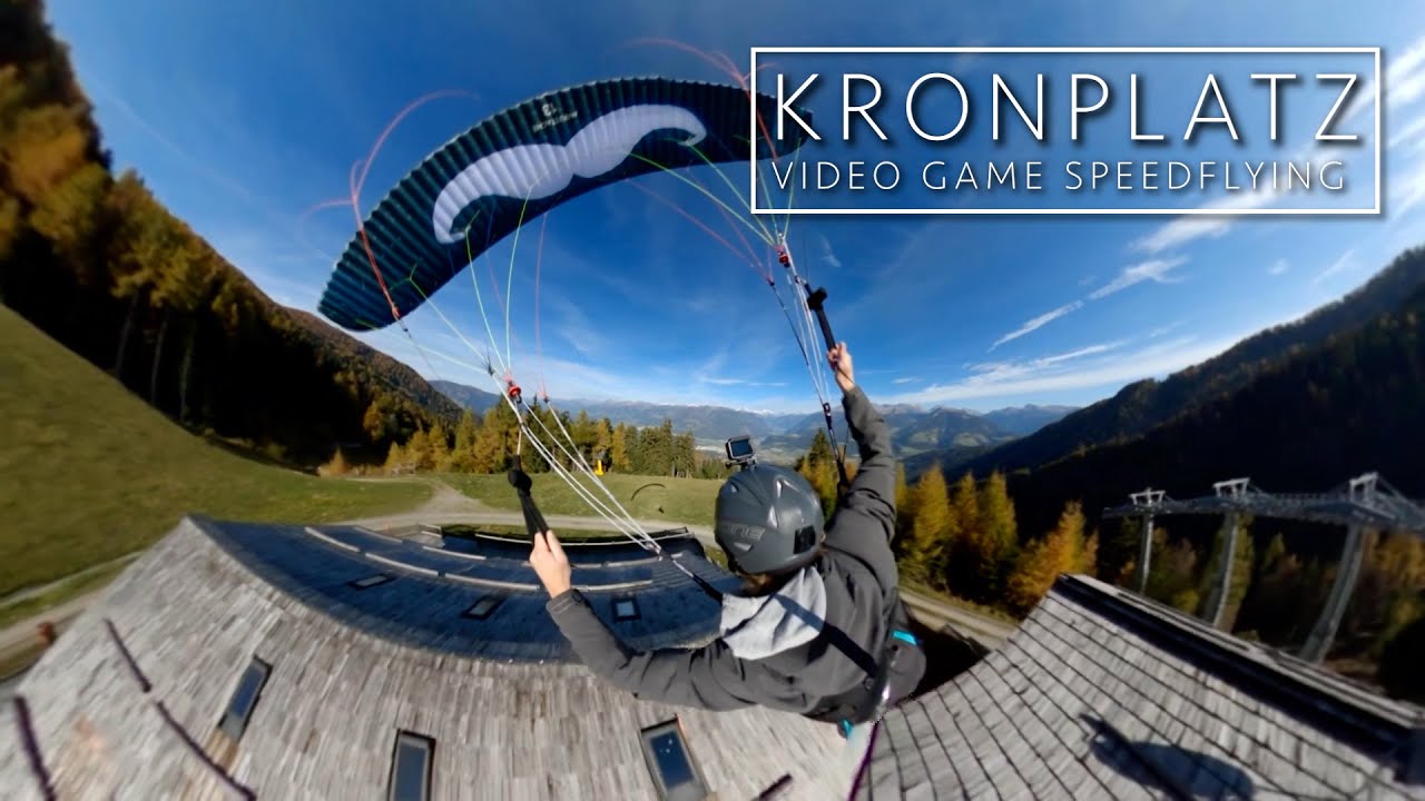 Video game speed flying with the Flare Moustache 13m @ Kronplatz - YouTube