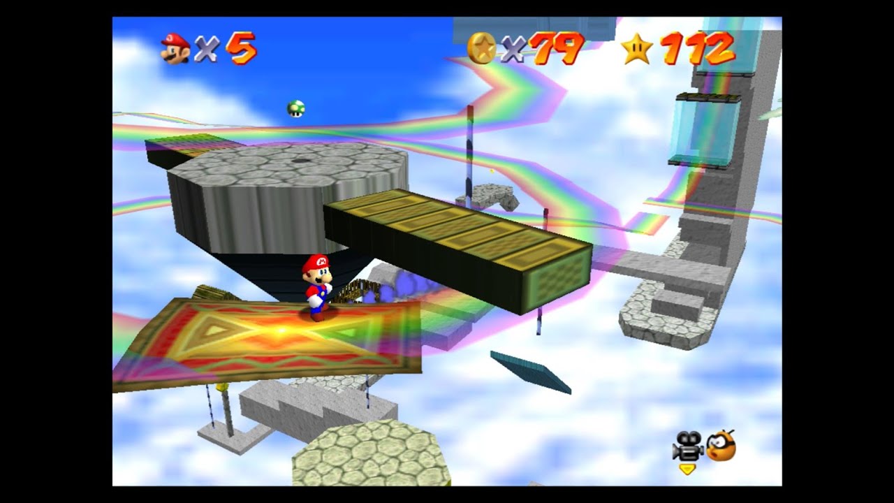 Super Mario 64 - Nintendo Switch - Part 17 - Rainbow Ride - YouTube