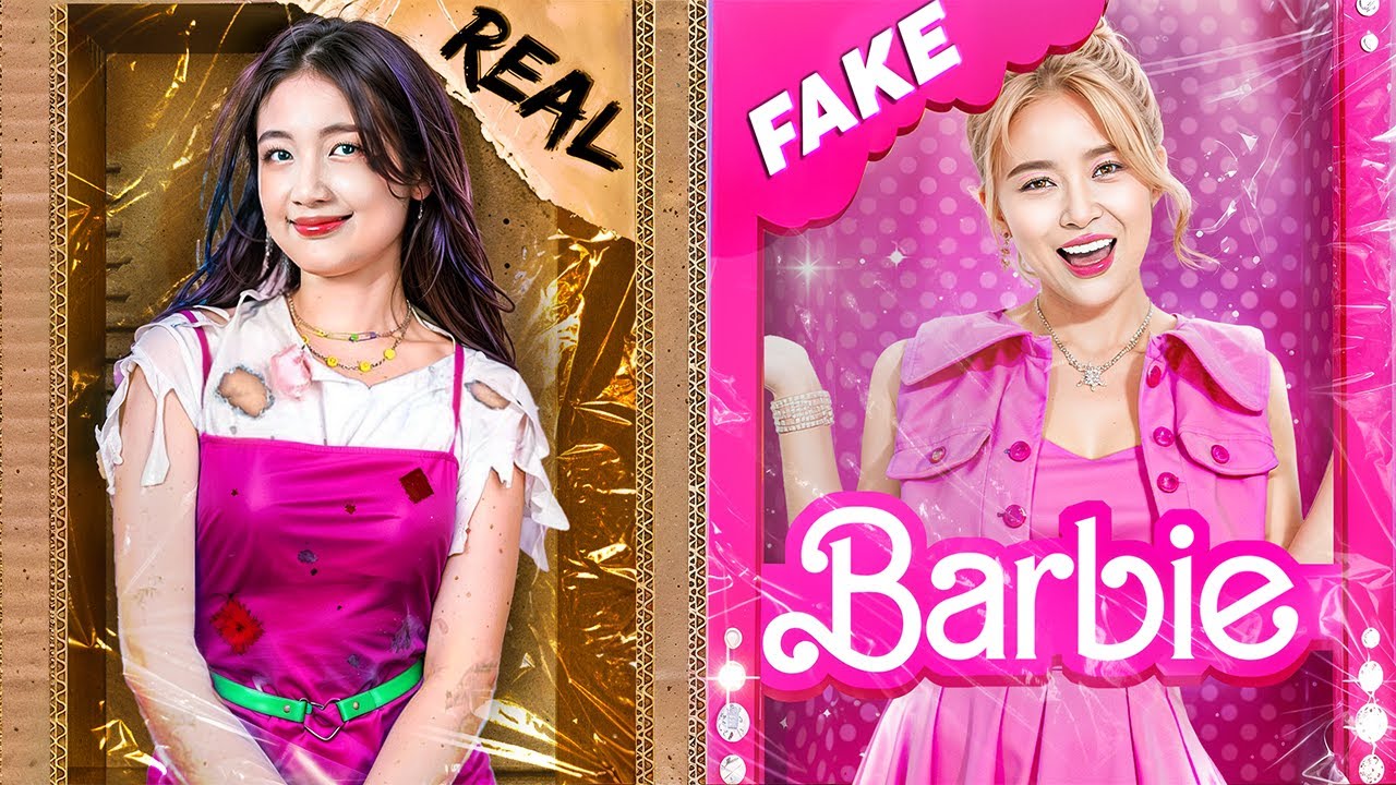 Barbie Asli Vs Barbie Palsu! Poor Girl Menjadi Barbie Populer Dalam 24 ...