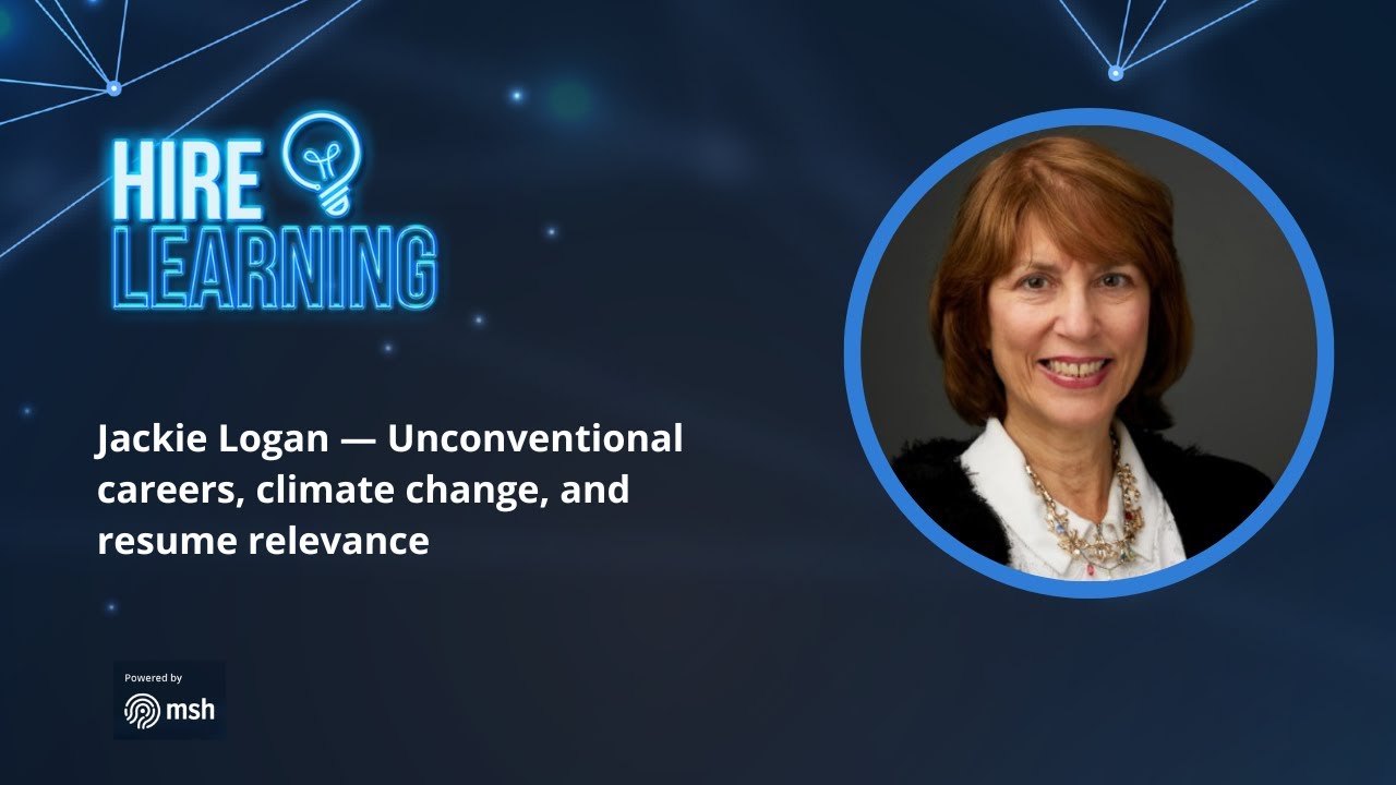 Jackie Logan - Unconventional careers, climate change and resume ...