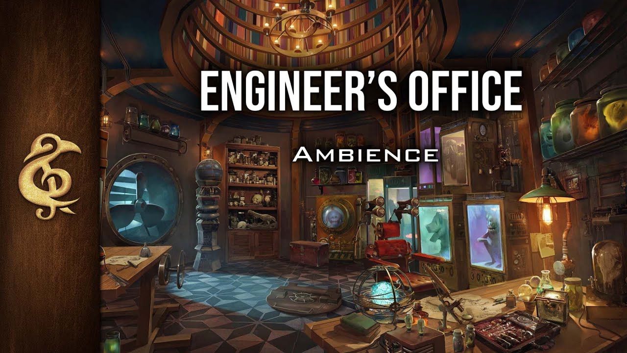 Engineer's Office | Steampunk Ambience | 1 Hour - YouTube