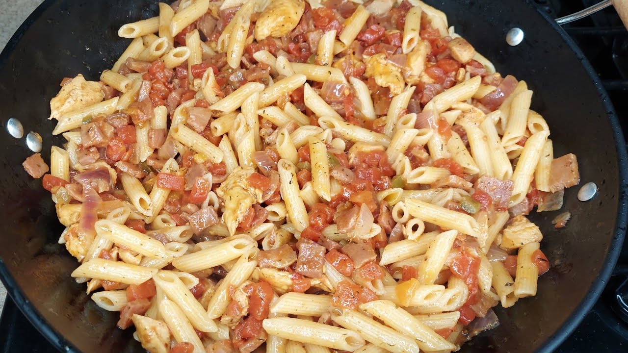 How to cook delicious Chicken and Ham Pasta | My Kids favorite ...