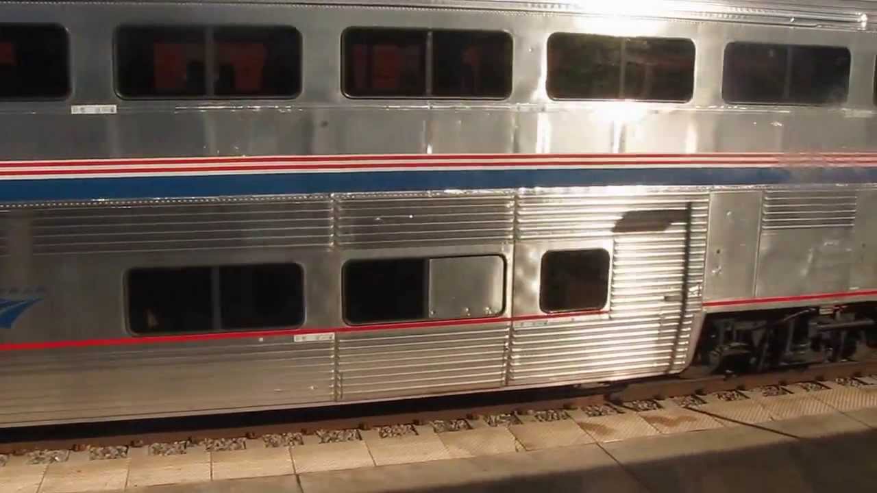 Heartland Flyer in Ft Worth Station viewed from Amtrak Texas Eagle ...