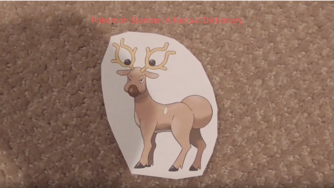 Pokemon Stantler: A Factual Dictionary - YouTube