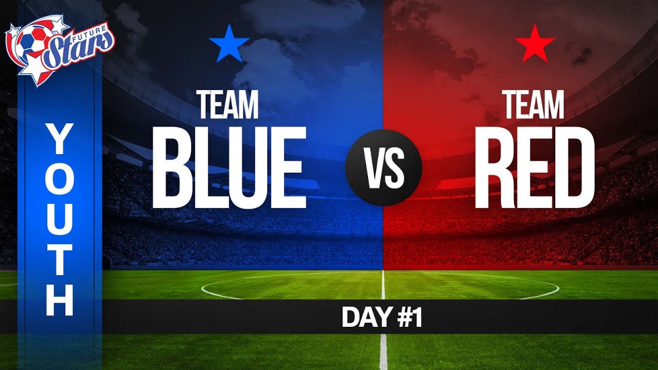 Day 1 - 8:00AM - FutureStars Sports Youth Combine - Blue v Red - YouTube