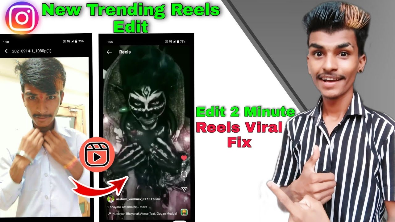 New Trending Ghost Reels Video Editing ! Instagram Halloween Reels ...