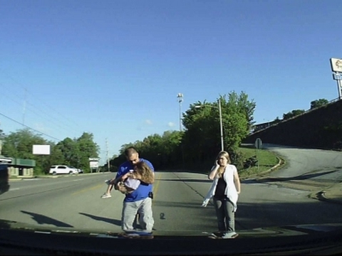Dashcam Video Captures 4-Year-Old's Fall Off Bus - YouTube