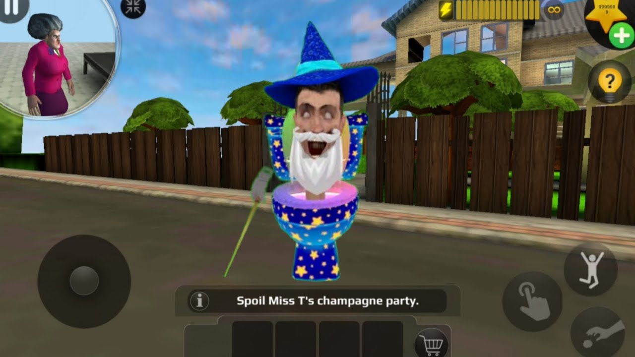 New WIZARD Skibidi Toilet Enter in Miss T House in Scary Teacher 3D ...