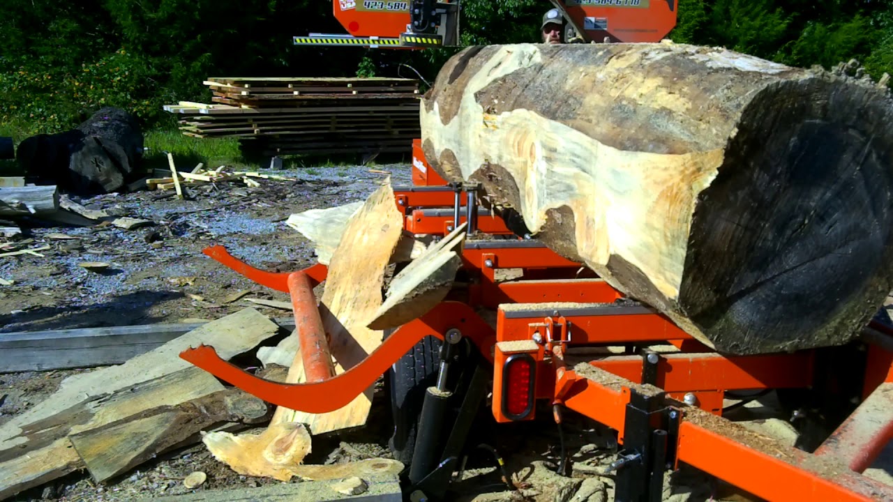 Rainy, hot, learning day at the sawmill featuring the WoodMizer LT35HD ...