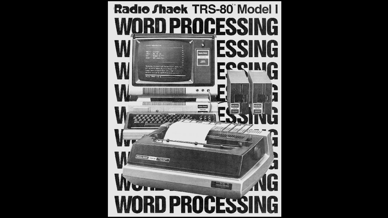 1980 Tandy Electronics - TRS-80 Model 1 Word Processing Catalog - YouTube
