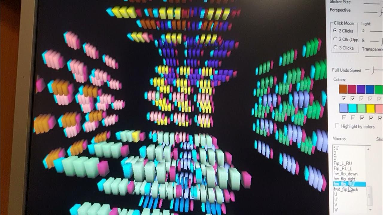 My first Solving 5D Rubik's Cube (Penteract) 3^5. Twist one last corner ...