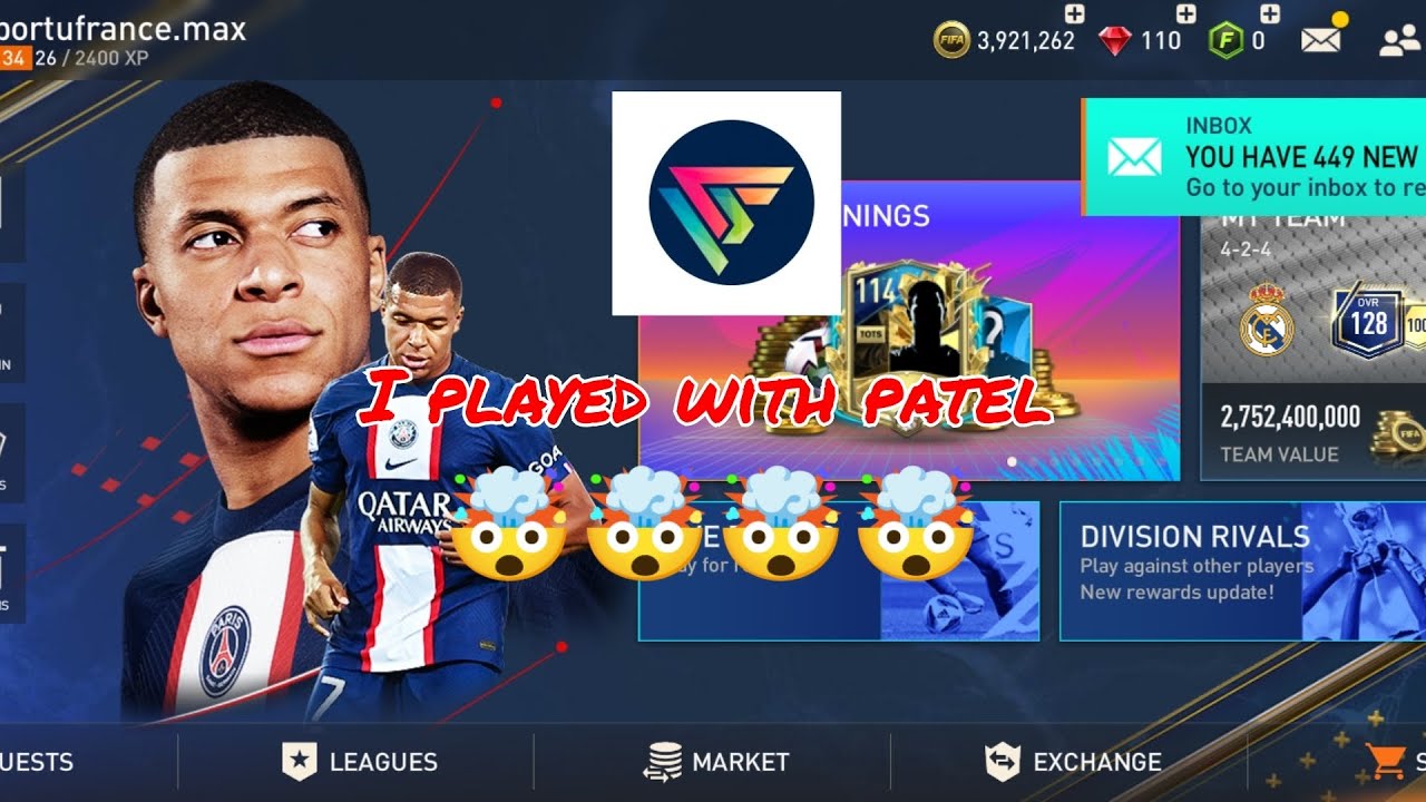 I played with patel🤯🤯🤯.patel fifa. - YouTube