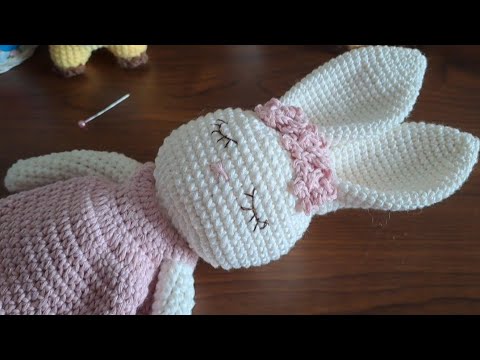 🌸Crochet Sleeping Flower Bunny Part 1 (Flower only)