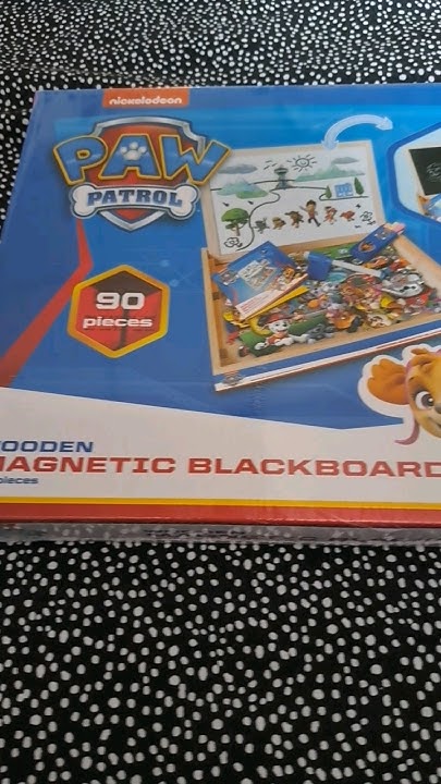 Paw Patrol Wooden Magnetic Blackboard - YouTube