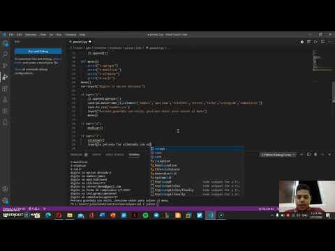 PARCIAL 2 AGENDA PYTHON|FUNDAMENTO DE PROGRAMACION|JULIO MARTINEZ - YouTube