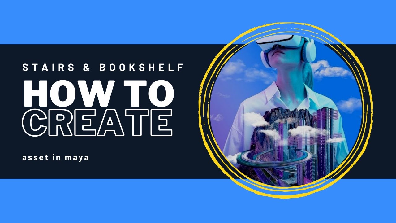 How to create stairs and bookshelf in maya - YouTube