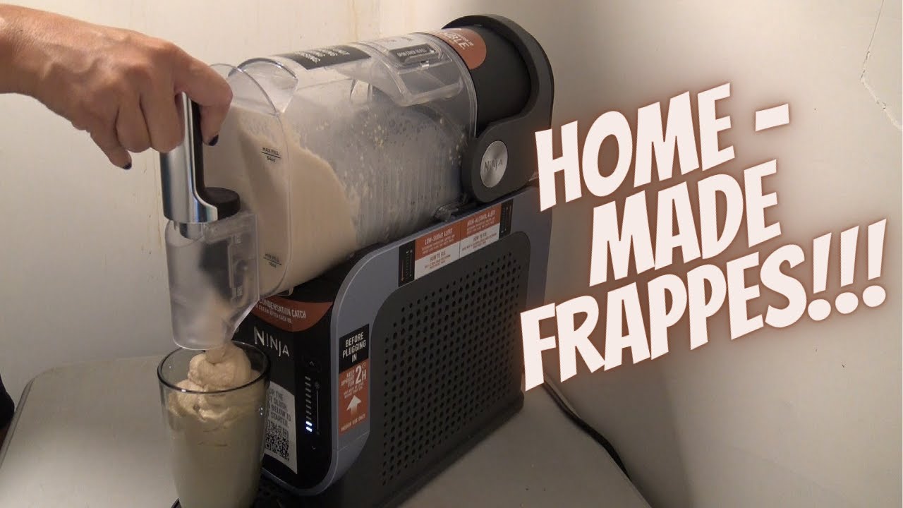 Ninja Slushie Machine Carmel Frappe - YouTube