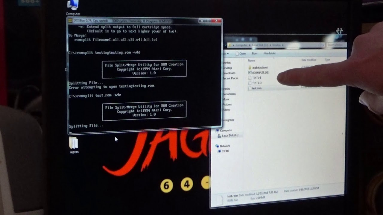 How to prep your Atari Jaguar roms and program them for making your own homebrew games. - YouTube