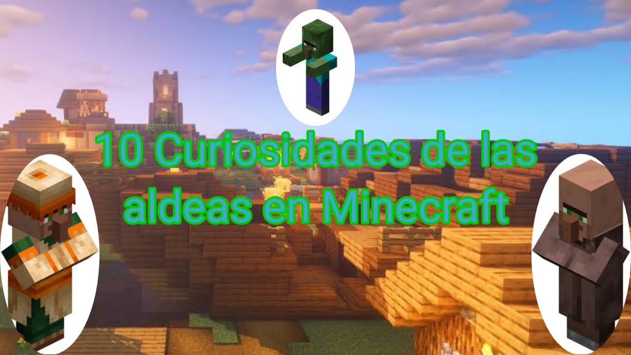 10 Curiosidad de las aldeas en Minecraft - YouTube