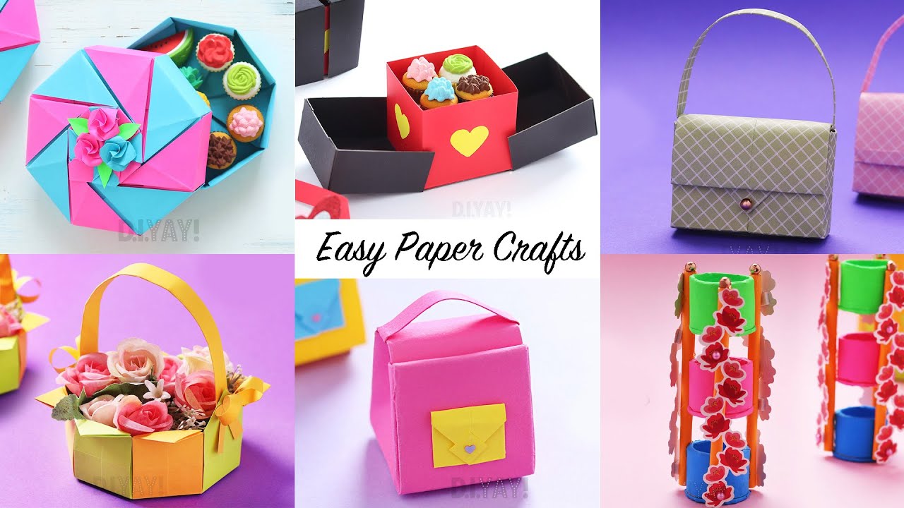 Easy Paper Craft Ideas | Paper Craft Ideas | Paper Crafts Compilation ...