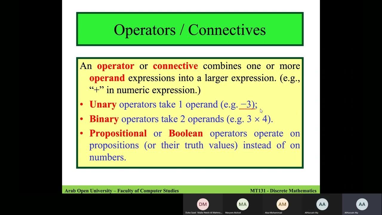 MT131 - 202 Meeting 1 Part 1 - Discrete Mathematics, Combinatorial ...