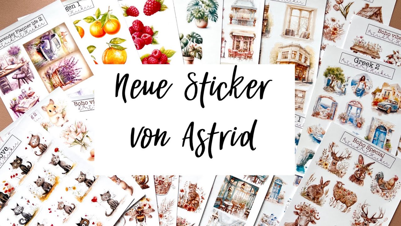 Neues von Astrid Art Sticker & More | Unboxing - YouTube
