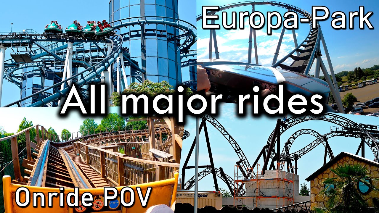 Europa-Park - All major rides - Alle wesentlich Attraktionen - POV ...