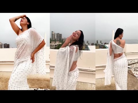 Rain Dance Hot Mast Scene Young and Beautiful Girl Dancing in The RAIN