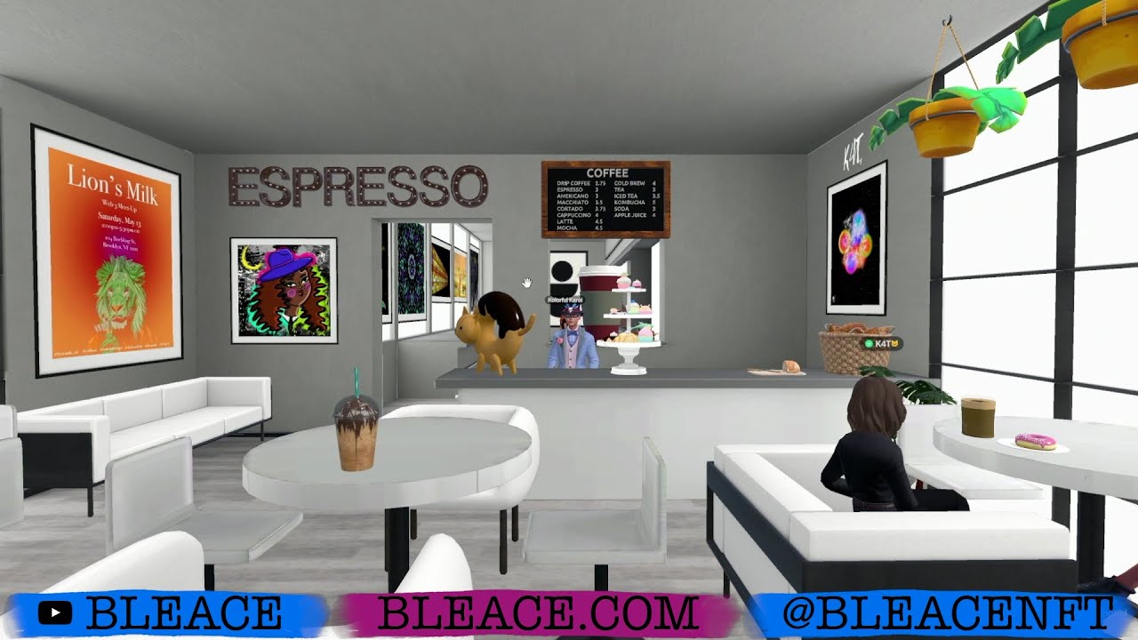 Debuting Kats Café A Virtual Coffee Shop In The Metaverse Youtube