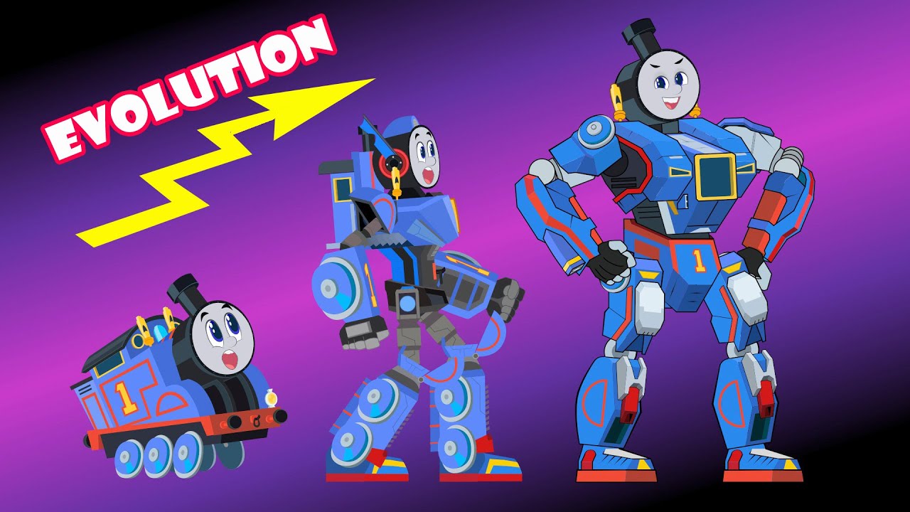 Giant Robot Thomas VS Kaiju Charles Animation - YouTube