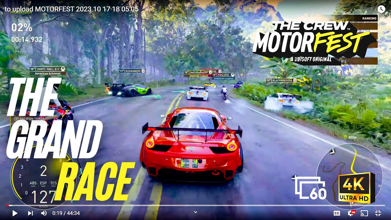The Grand Race Set (38) Motorfest Gameplay 4K HDR - YouTube