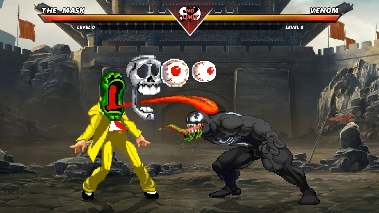 THE MASK vs VENOM - Insane fight - YouTube