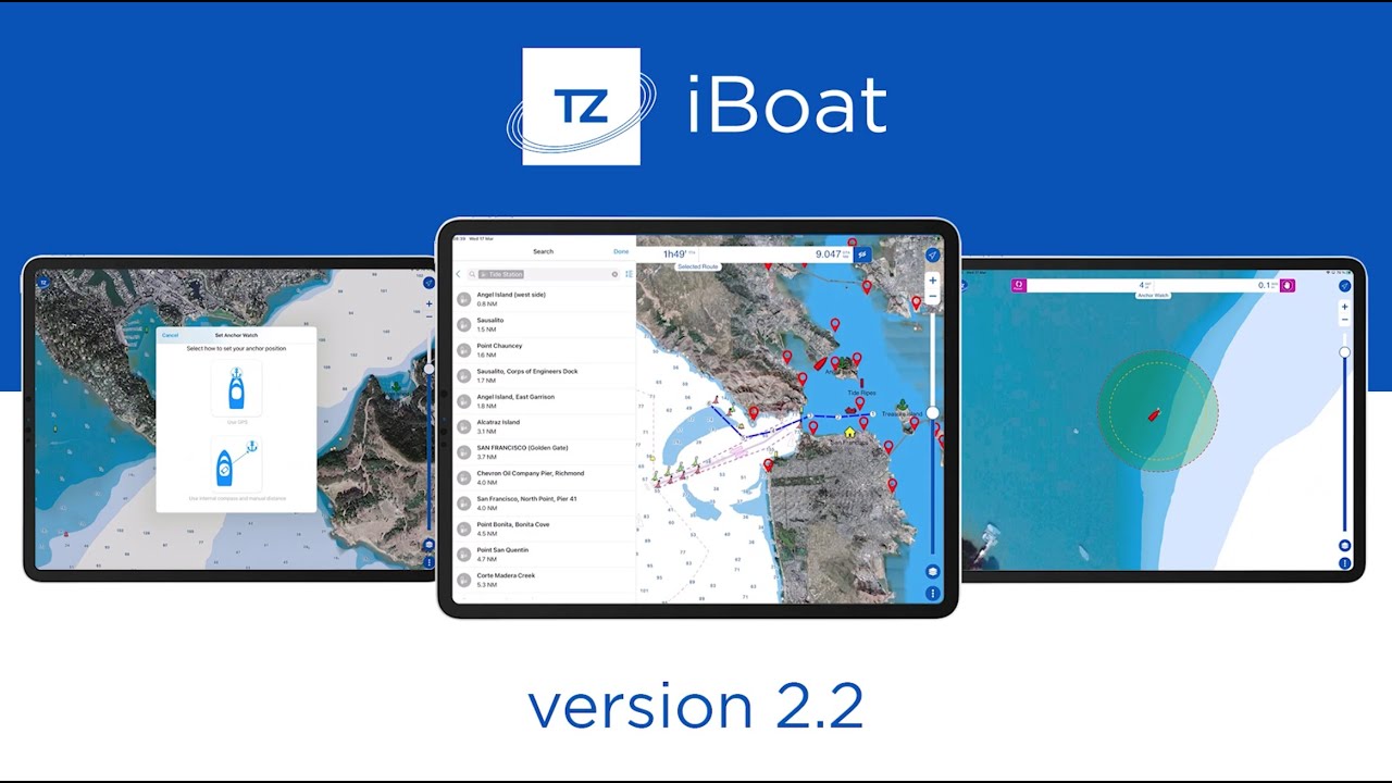 TZ iBoat v2.2 - New Features - YouTube