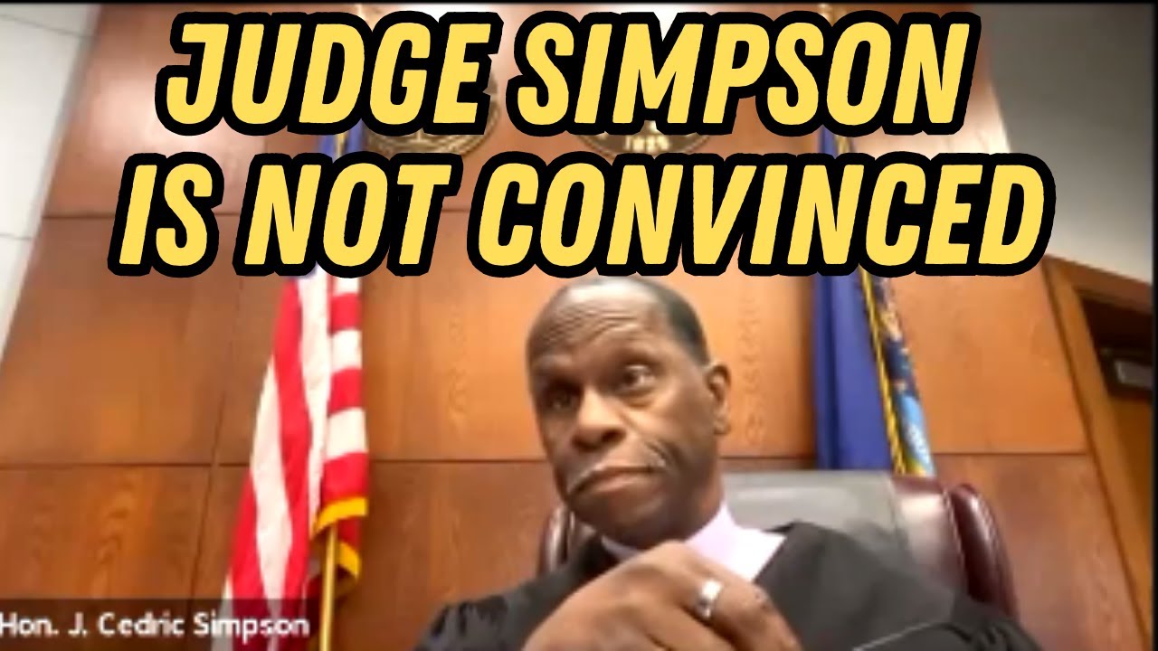 Judge Simpson Can't Believe What He Is Hearing! - YouTube