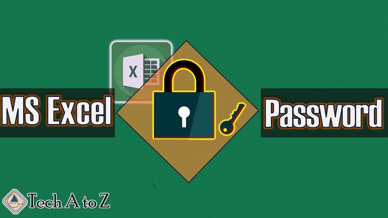Password protect workbook I MS Excel Password I Ahsan Tech Tips - YouTube