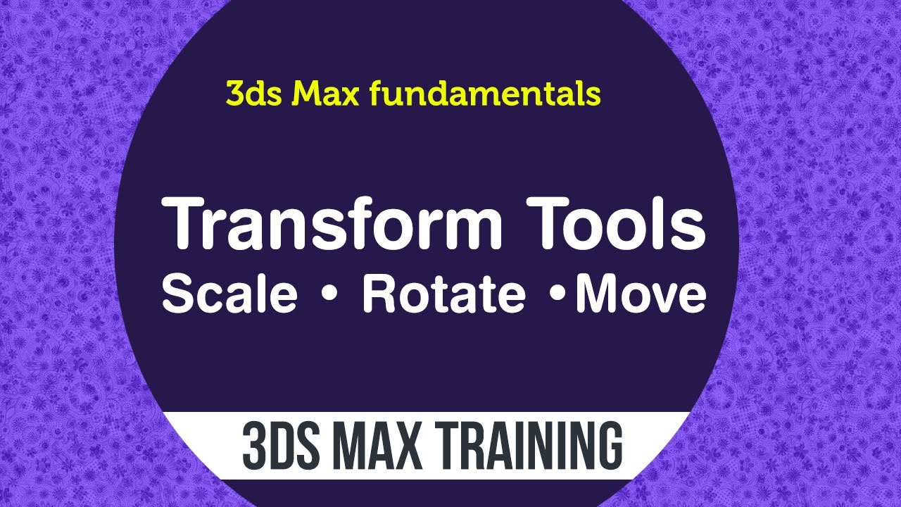 3ds max Transform tools Overview in Telugu - YouTube