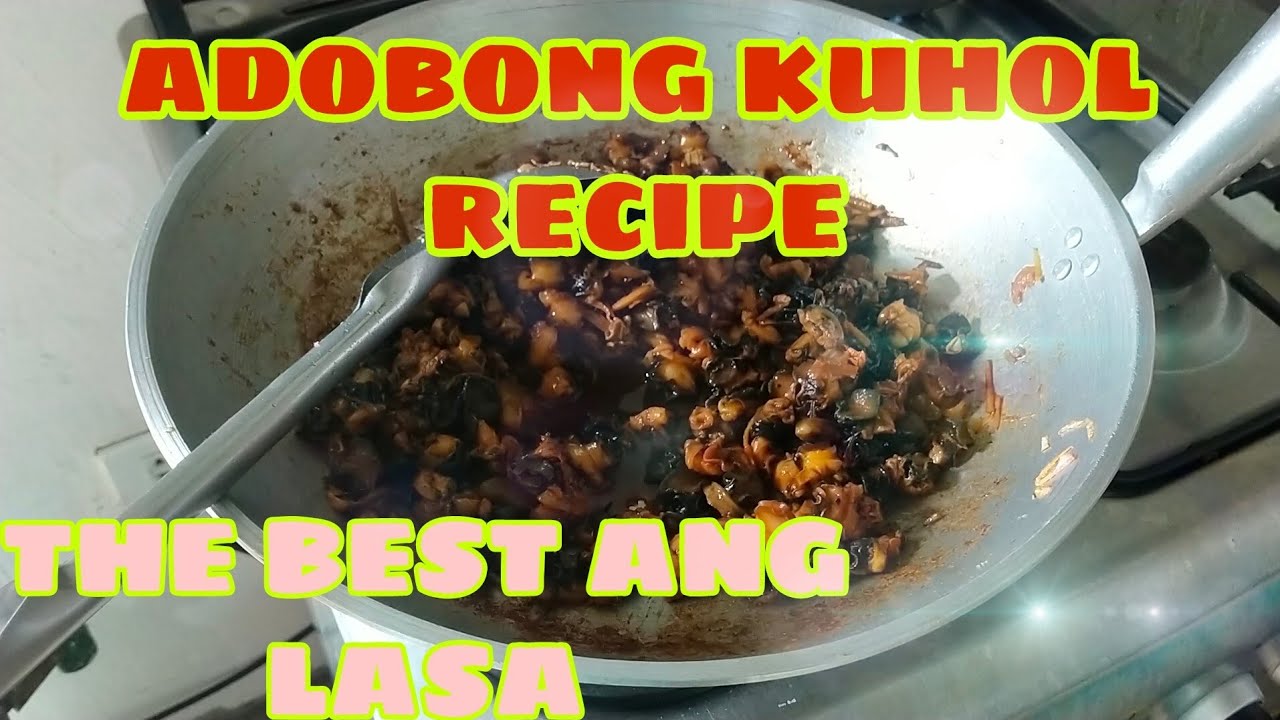 HOW TO COOK pinoy adobong kuhol recipe|| good item|.step by step - YouTube