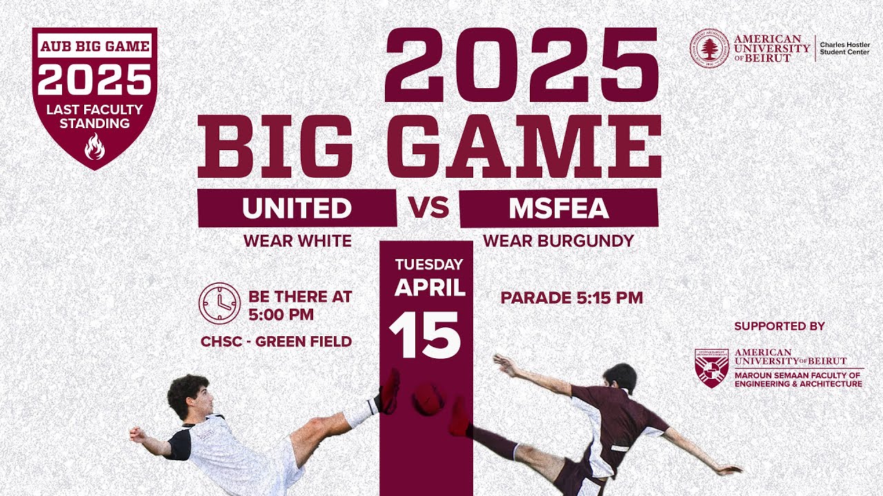 AUB Big Game 2025 | Mark Your Calendars! 🗓️🔥 - YouTube