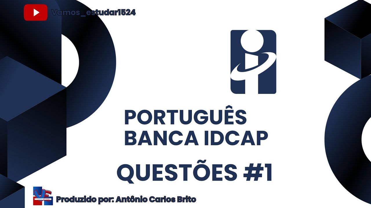 QUESTÃO DE PORTUGUÊS DA IDCAP / PARTE #1 #IDCAP - YouTube