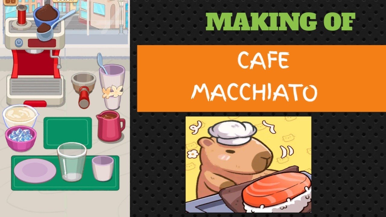 How to make CAFE MACCHIATO in COOKINGDOM - YouTube