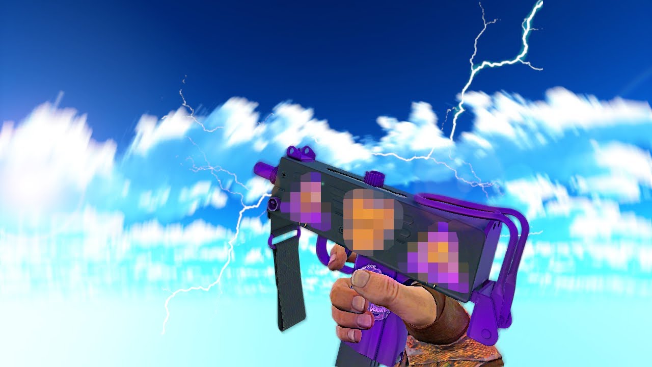 MAC-10 Ultraviolet Sticker Craft 🤘 - YouTube