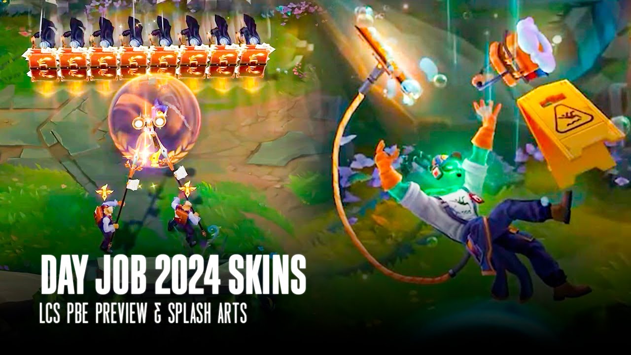 New Day Job Skins | PBE Preview | League of Legends - YouTube