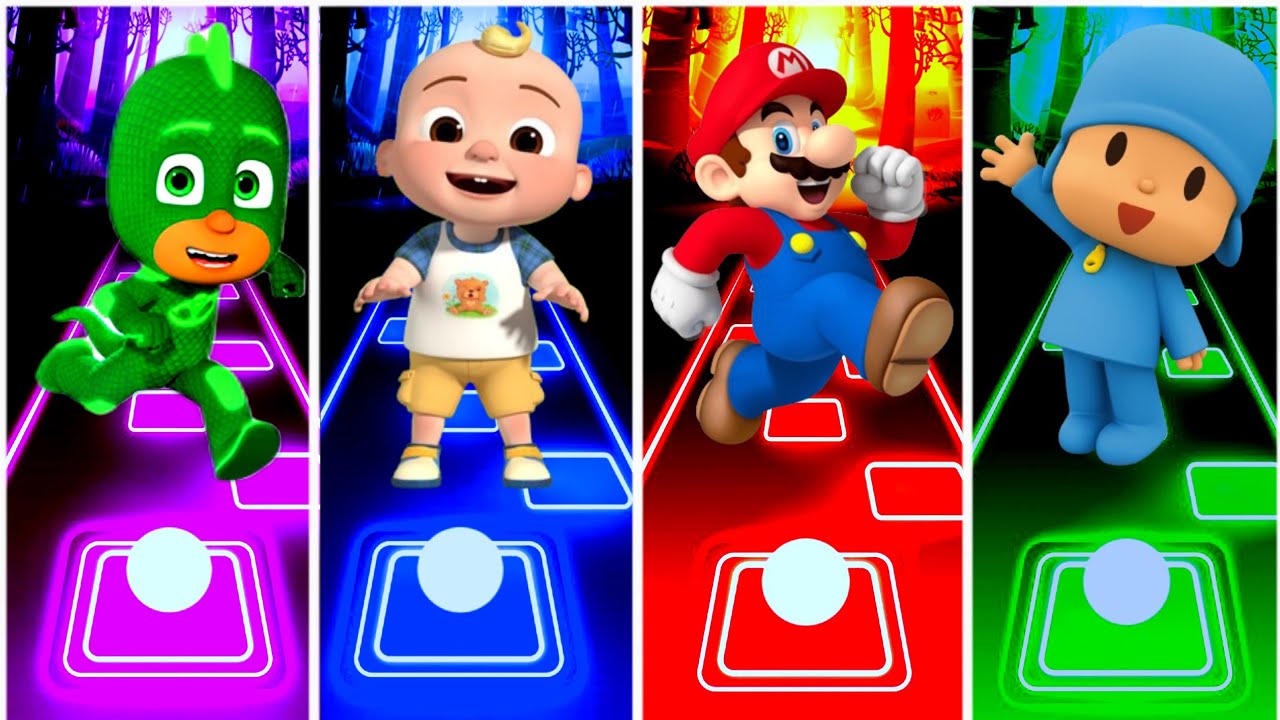 Pj Masks 🆚 Cocomelon 🆚 super Mario bros 🆚 Pocoyo,, 🎶 Who Is Best ⭐♥️♥️♥ ...