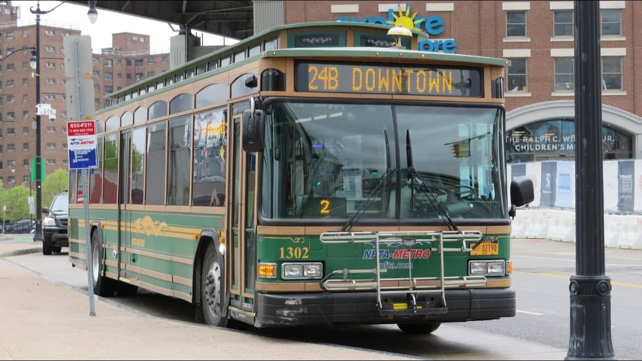 NFTA Metro Deadhead to Thruway Mall Bus 1302 - 2013 Gillig Trolley ...