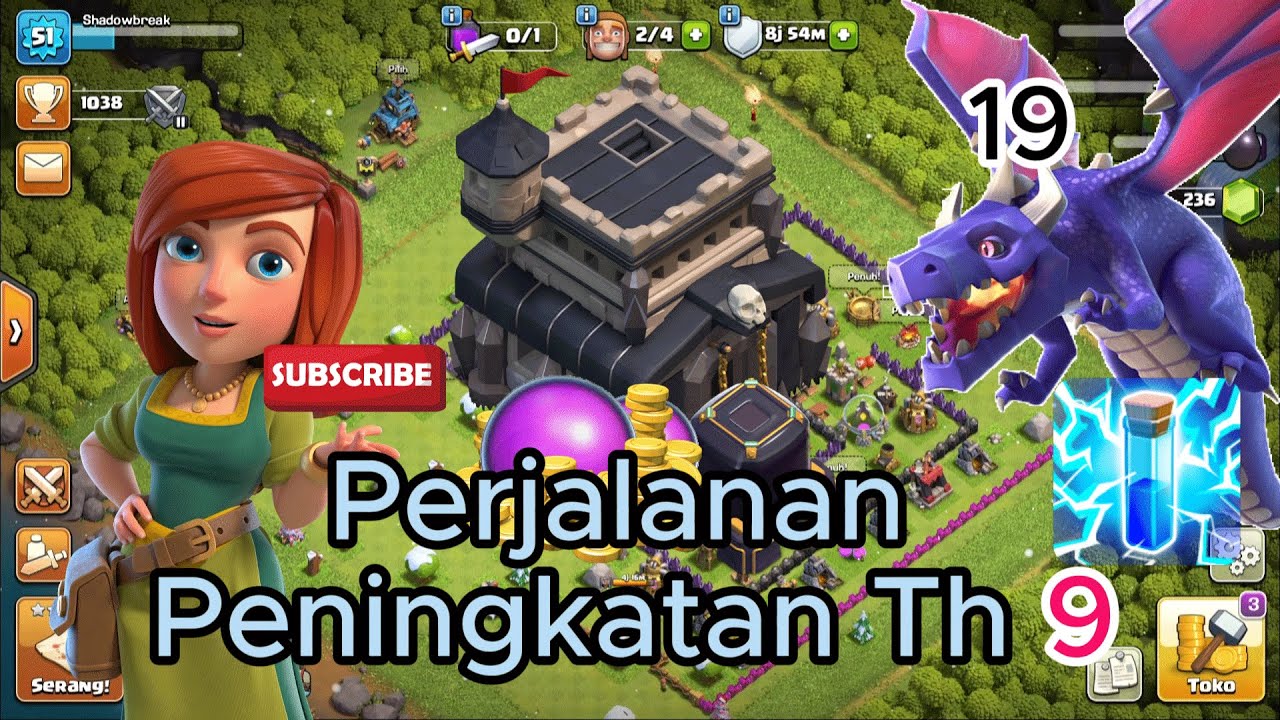 Clash of Clans Perjalanan Peningkatan Th 9 Episode 19 #coc #cocth9 - YouTube