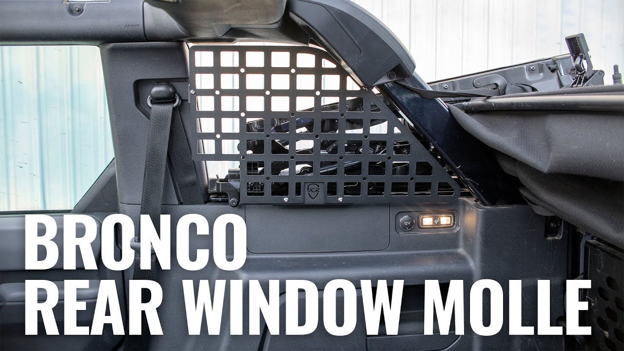 Bronco Rear Window MOLLE Storage Panel Install - YouTube