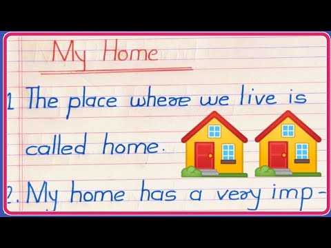 5 Lines on My Home in English| My Home essay in English| 5 lines on my ...