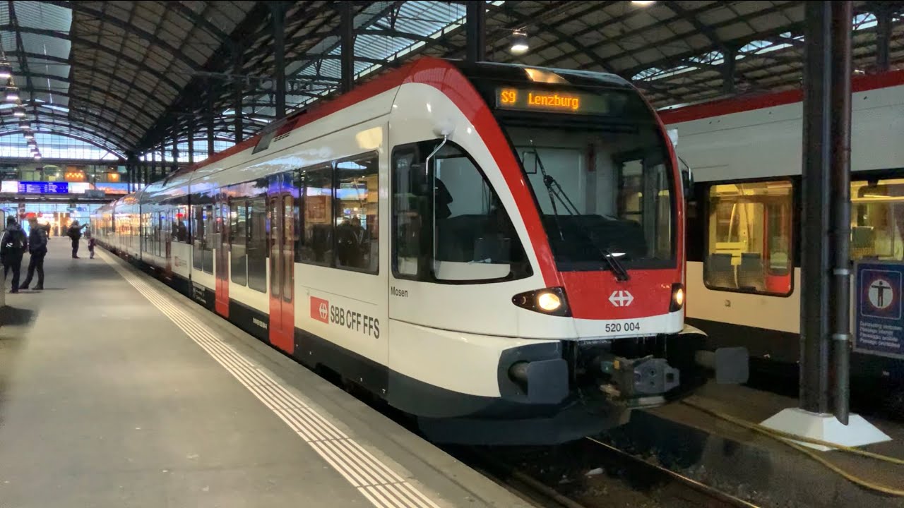 Ausfahrt der S9 in Luzern auf Gleis 9 - YouTube