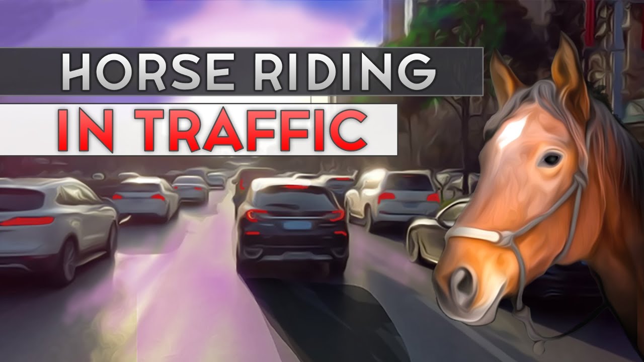 Horse Riding in Traffic - YouTube