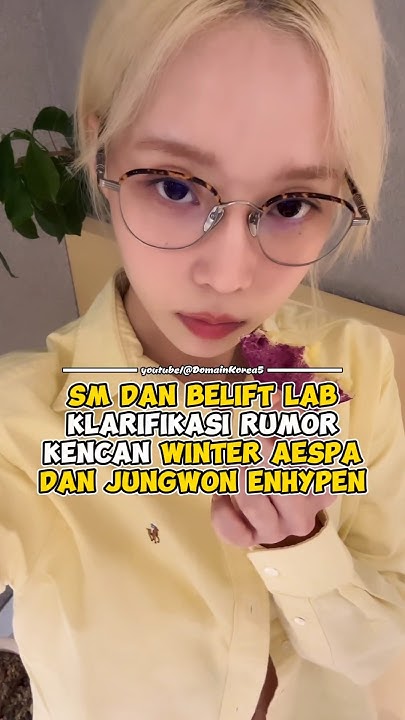 SM dan Belift Lab klarifikasi rumor kencan Winter Aespa dan Jungwon ENHYPEN #kpop #shorts - YouTube